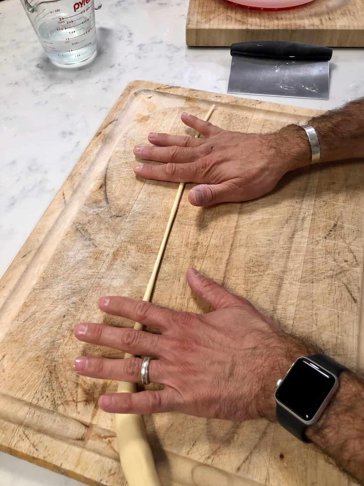 Homemade Lorighittas, The Braided Pasta - The Skinny Guinea