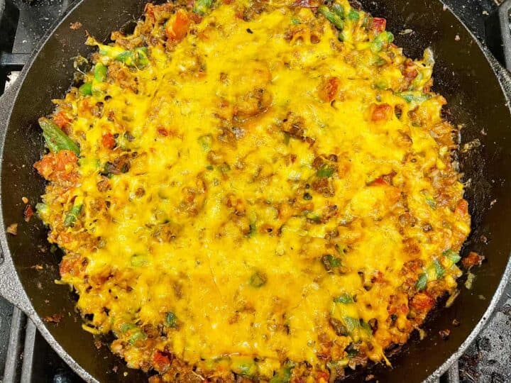 Mexican Turkey Casserole with Green Beans - The Skinny Guinea