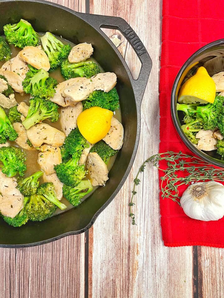 Healthy Lemon Garlic Chicken - The Skinny Guinea