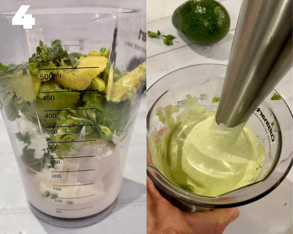 Tasty Chicken Gyro with Creamy Avocado Sauce - The Skinny Guinea