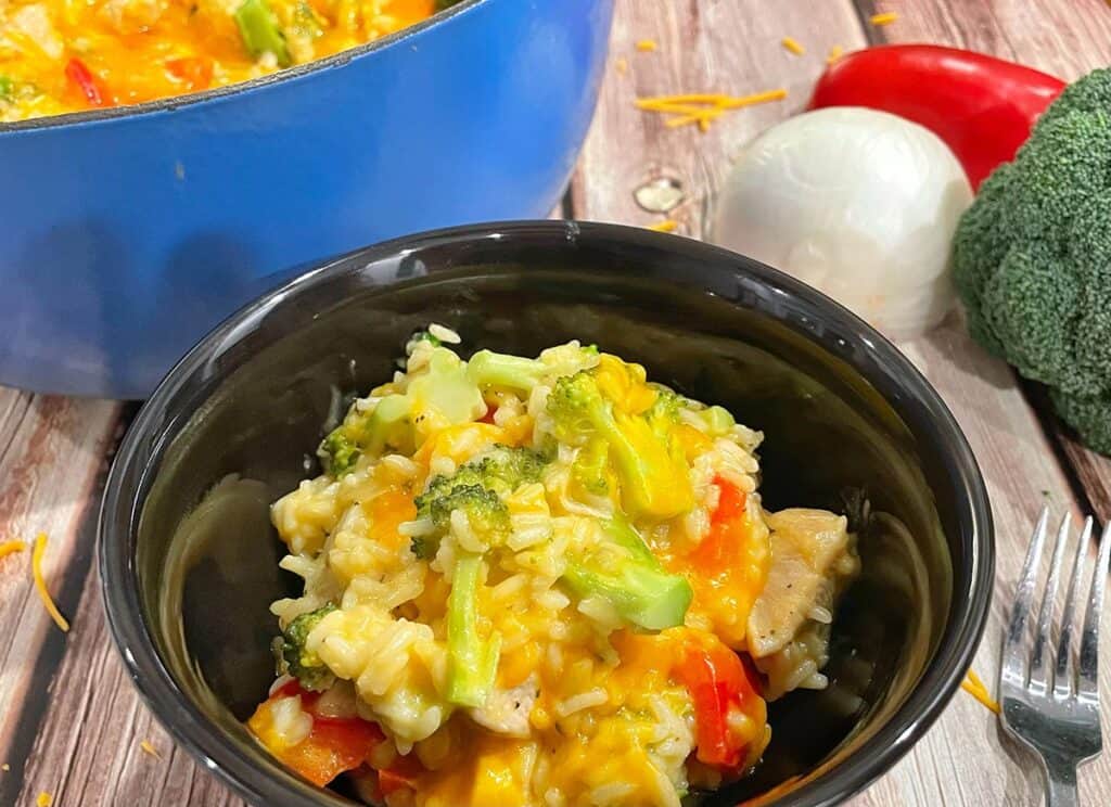 One Pot Chicken and Rice with Vegetables - The Skinny Guinea